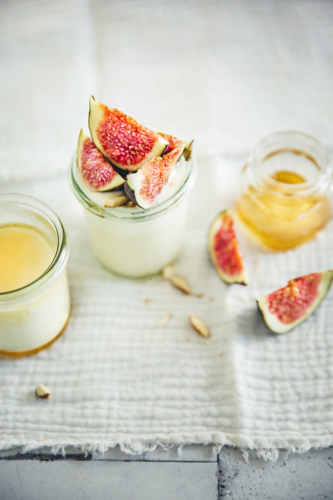 Mhalabia - flan libanais à la fleur d'oranger - Fraise & Basilic